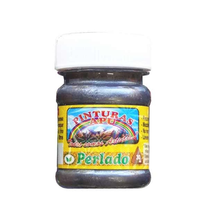 Pintura apu con brillo 30ml perlada plata 310a - Papelera del Oriente ...