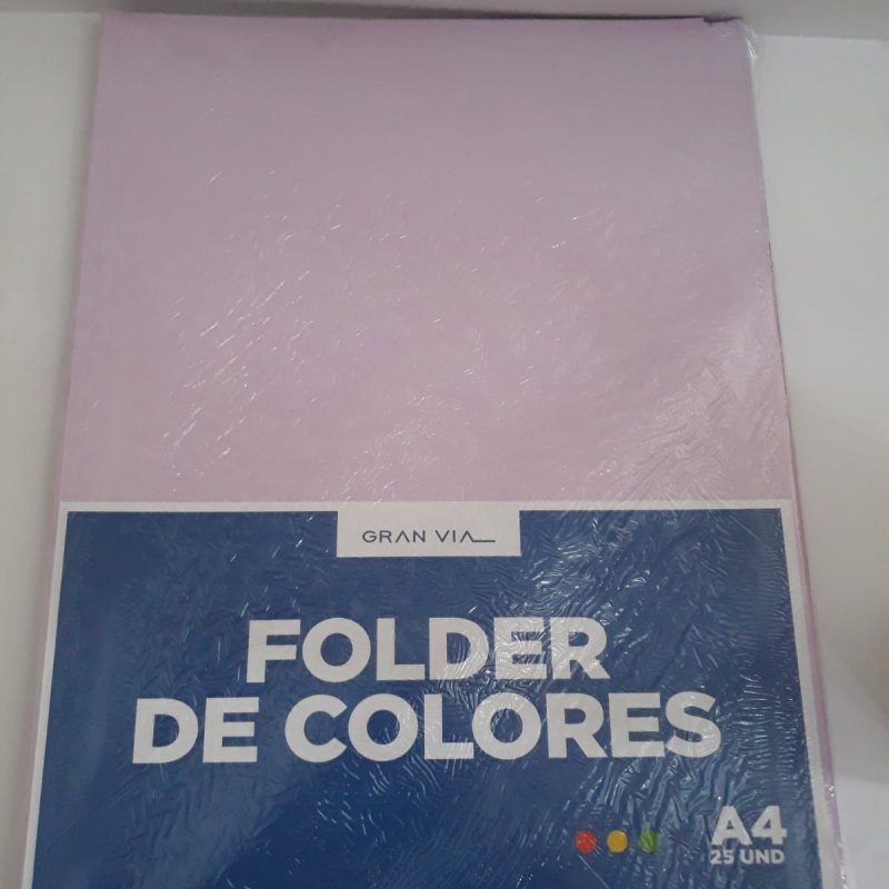 Folder a4 manila de color - lila bb - Papelera del Oriente ...