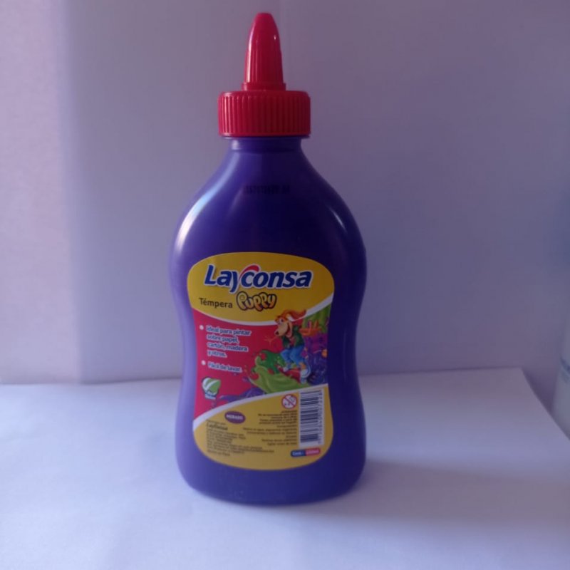 Tempera layconsa puppy x 250 cc morado c/dispensador - Papelera del ...