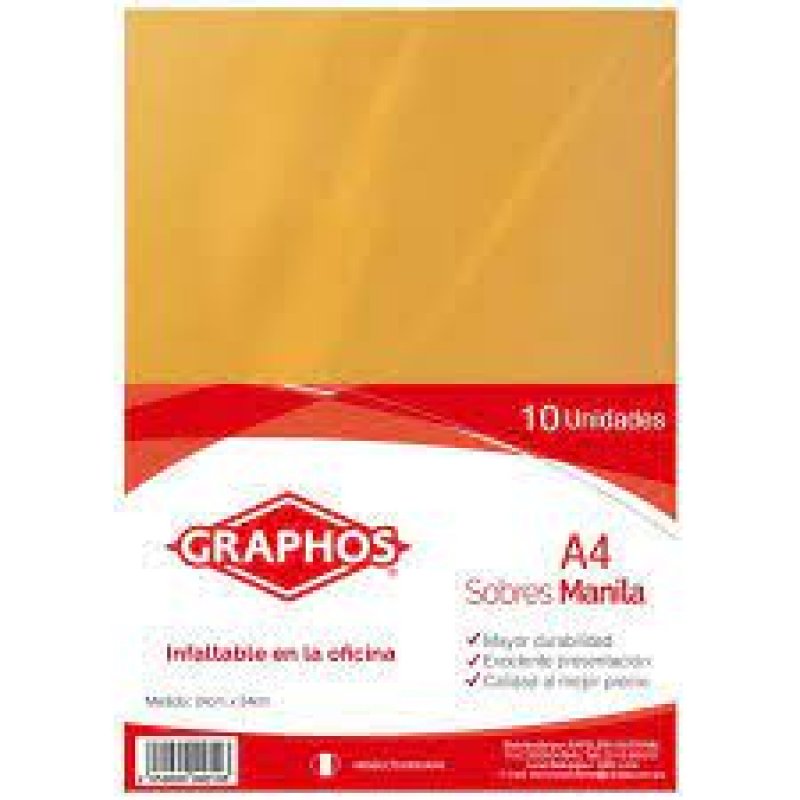 Sobre graphos manila a4 - Papelera del Oriente | Especialista en Papeles
