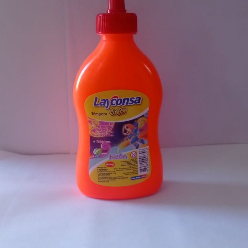 Tempera layconsa puppy x 250 cc naranja neon c/dispensador - Papelera ...