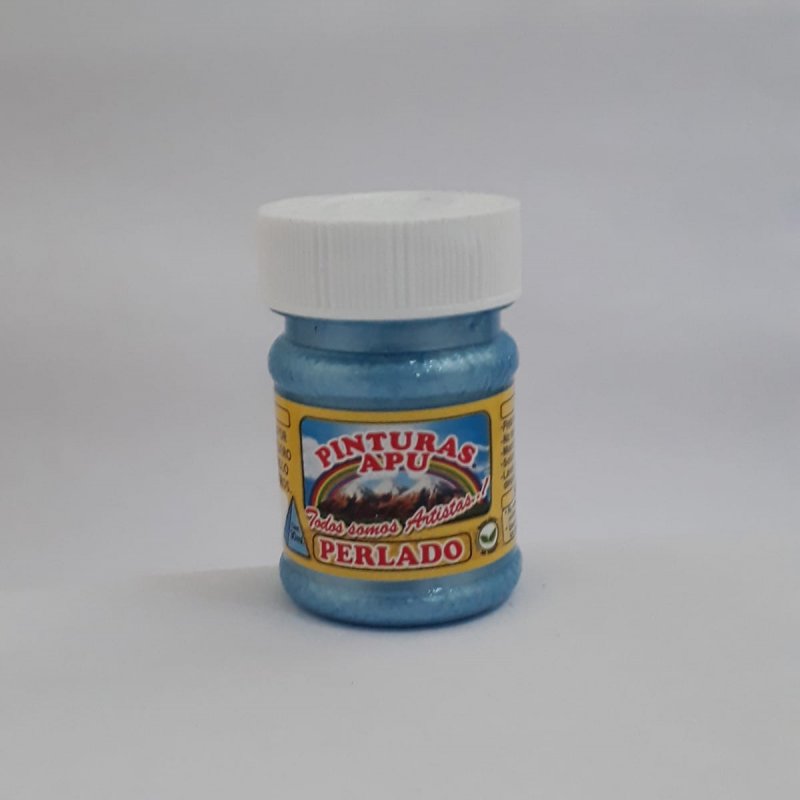 Pintura apu con brillo 30ml perlada celeste 304a - Papelera del Oriente ...
