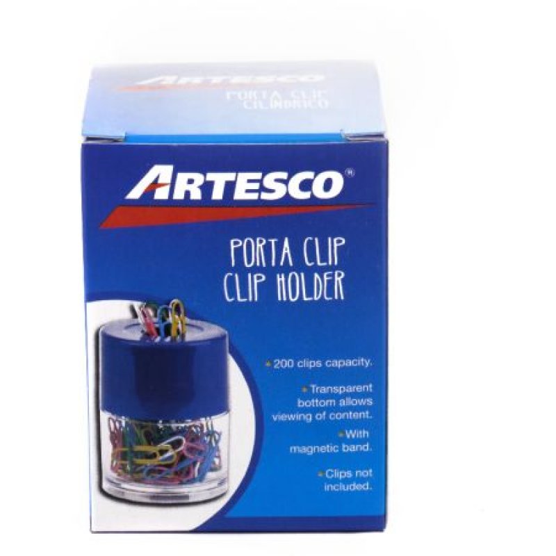 Porta clips artesco c/iman redondo azul - Papelera del Oriente ...