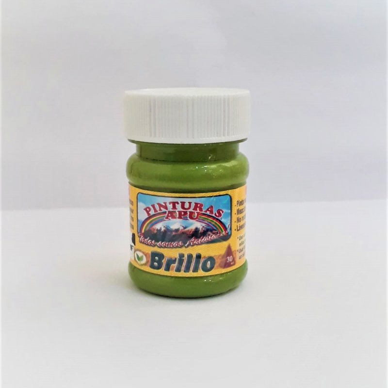 Pintura apu con brillo 30ml verde hoja 25a - Papelera del Oriente ...