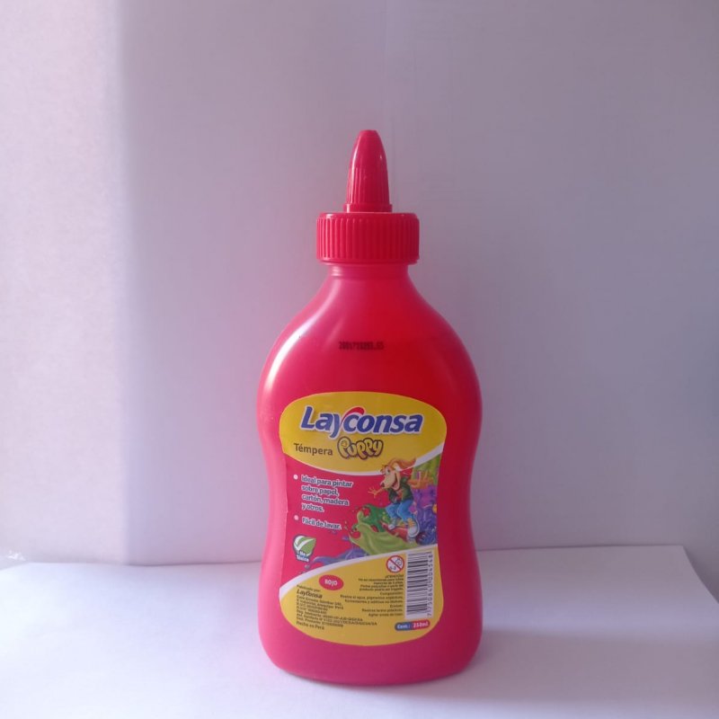 Tempera layconsa puppy x 250 cc roja c/dispensador - Papelera del ...