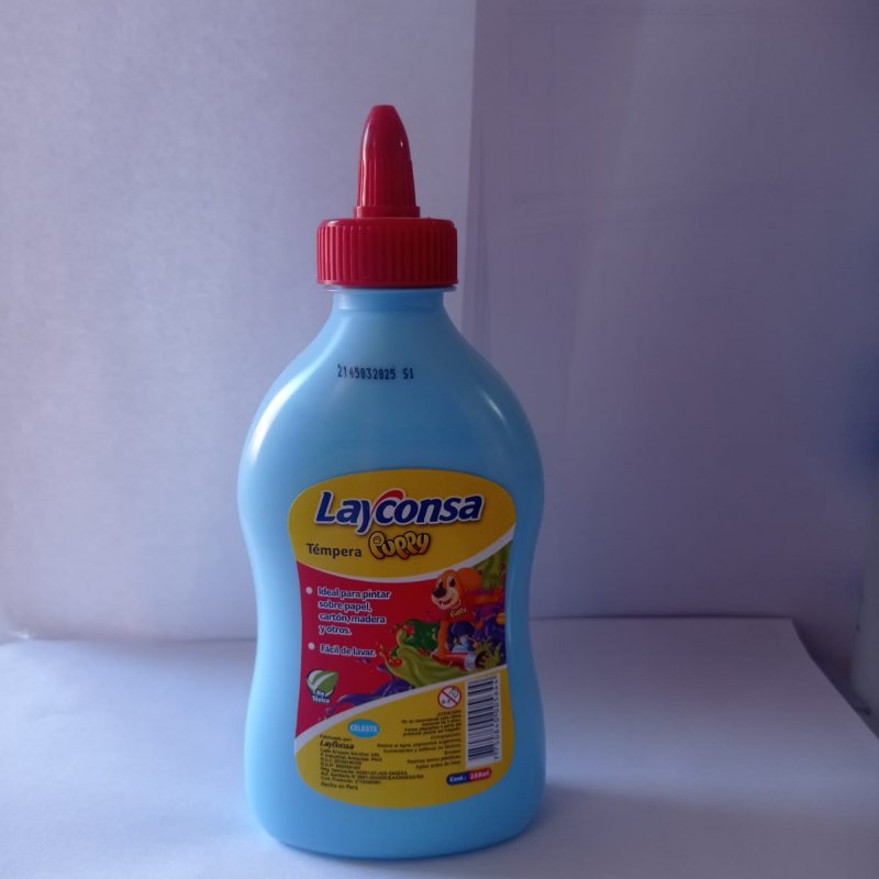 Tempera layconsa puppy x 250 cc celeste c/dispensador - Papelera del ...