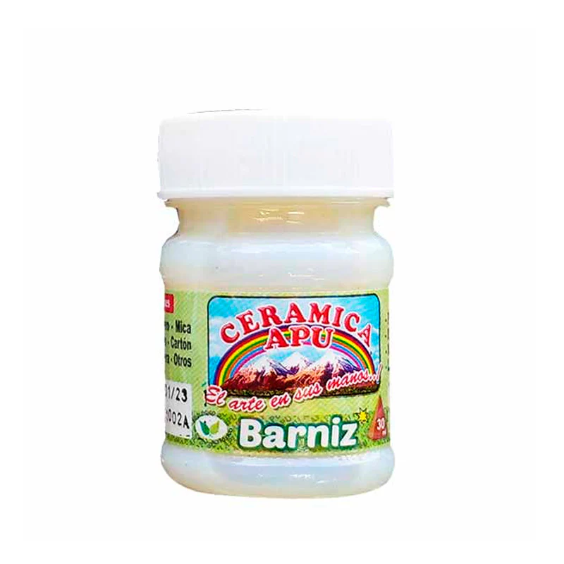 Pintura barniz apu con brillo 30ml 1002a - Papelera del Oriente ...