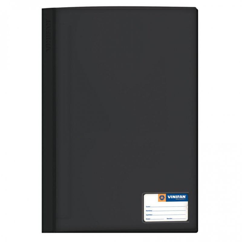 Folder vinifan tapa transparente negro 3091 - Papelera del Oriente ...