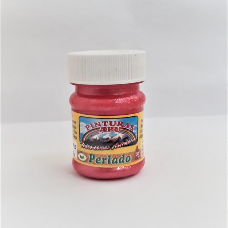 Pintura apu con brillo 30ml perlada rojo 313a - Papelera del Oriente ...