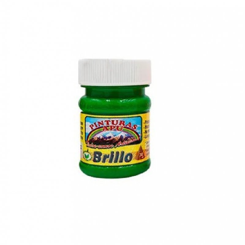 Pintura apu con brillo 30ml verde 27a - Papelera del Oriente ...