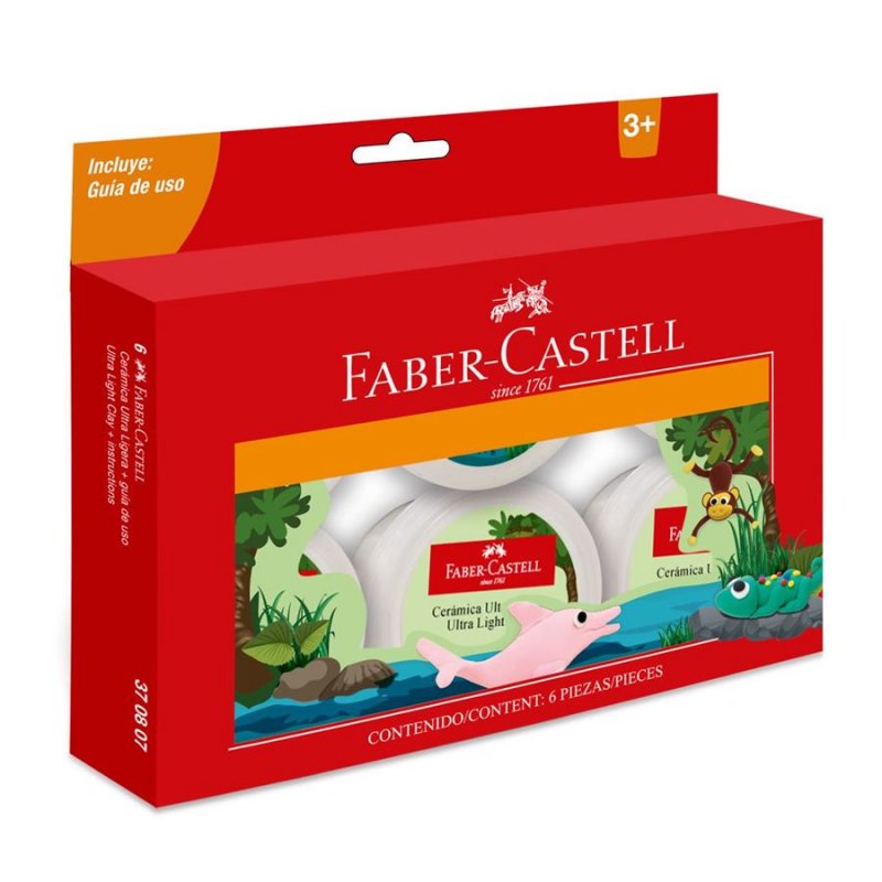Ceramica ultra ligera faber col basicos 14 gr x 6 - Papelera del ...