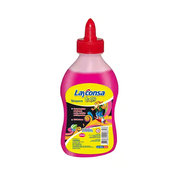 Tempera layconsa puppy x 250 cc rosada neon c/dispensador - Papelera ...