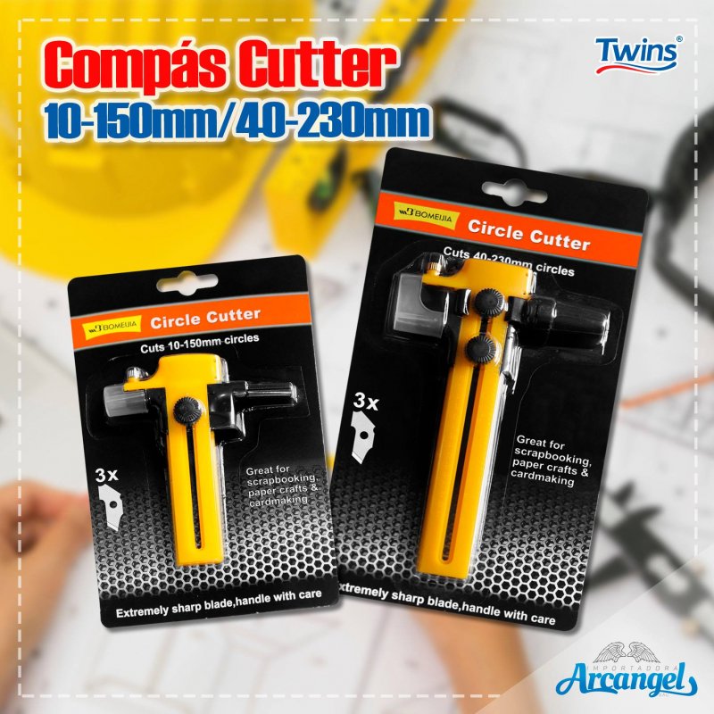 Compas cuter 10 x 150 mm twins - Papelera del Oriente | Especialista en ...