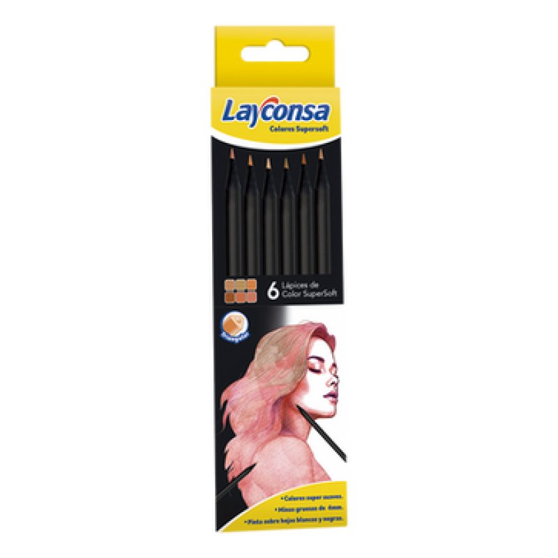 Colores layconsa soft piel x 6 triangulares - Papelera del Oriente ...
